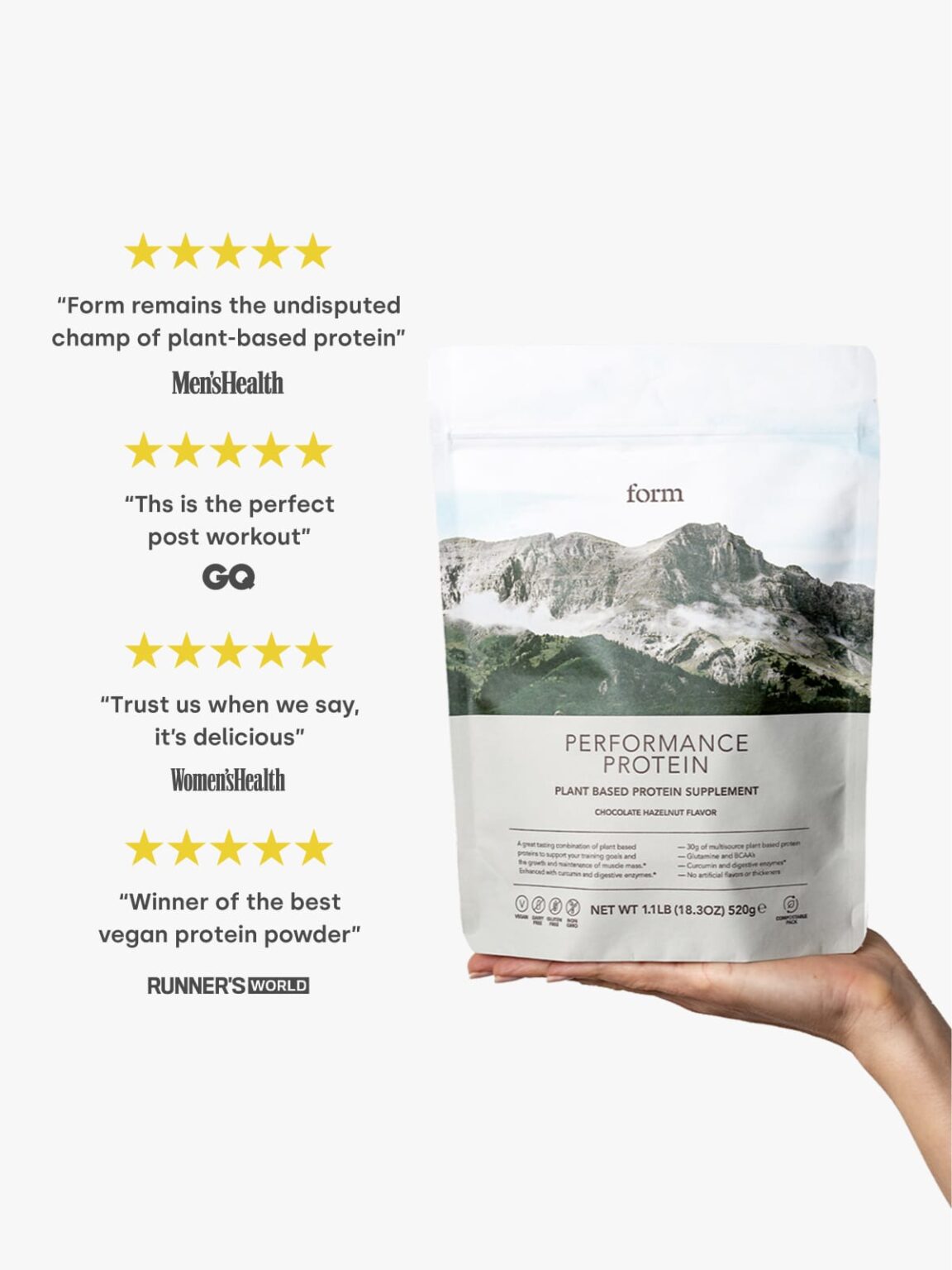 Best Vegan Protein Powder Winner 2025 | Performance Protein | By Form®