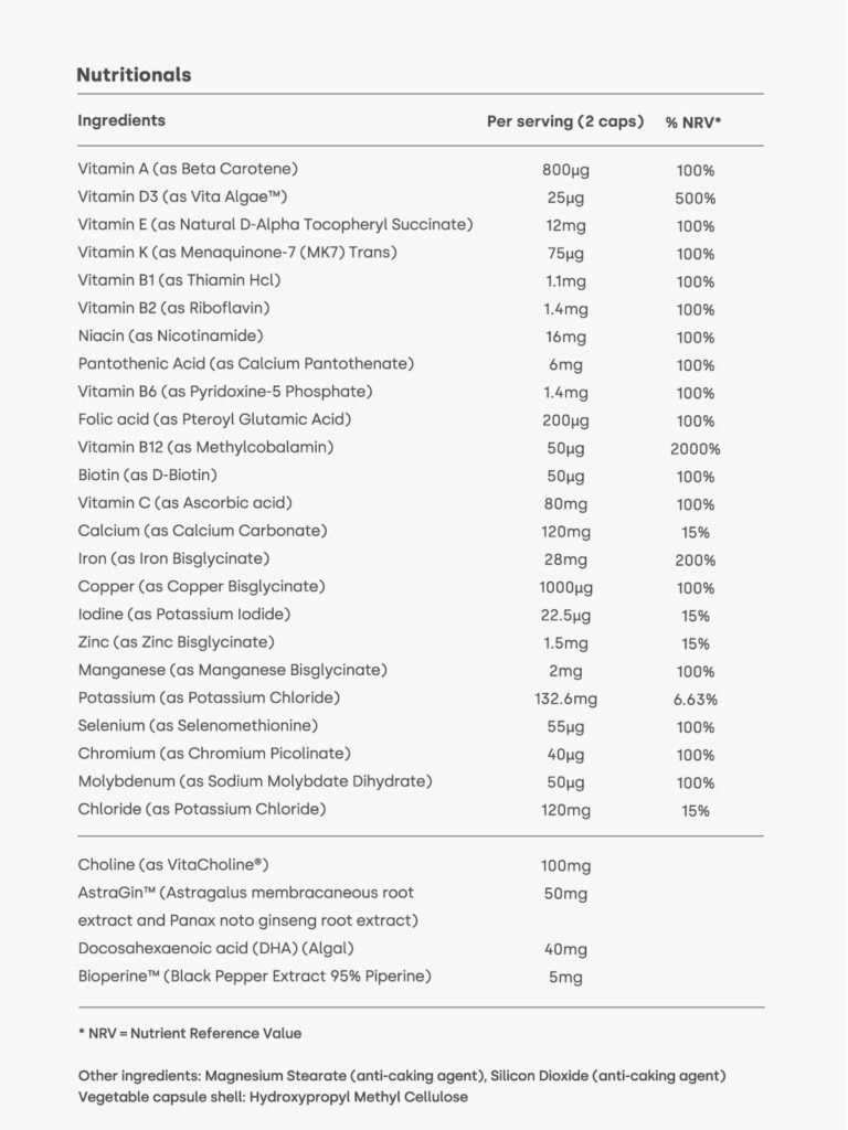 Multi - Vegan Multivitamin - Form