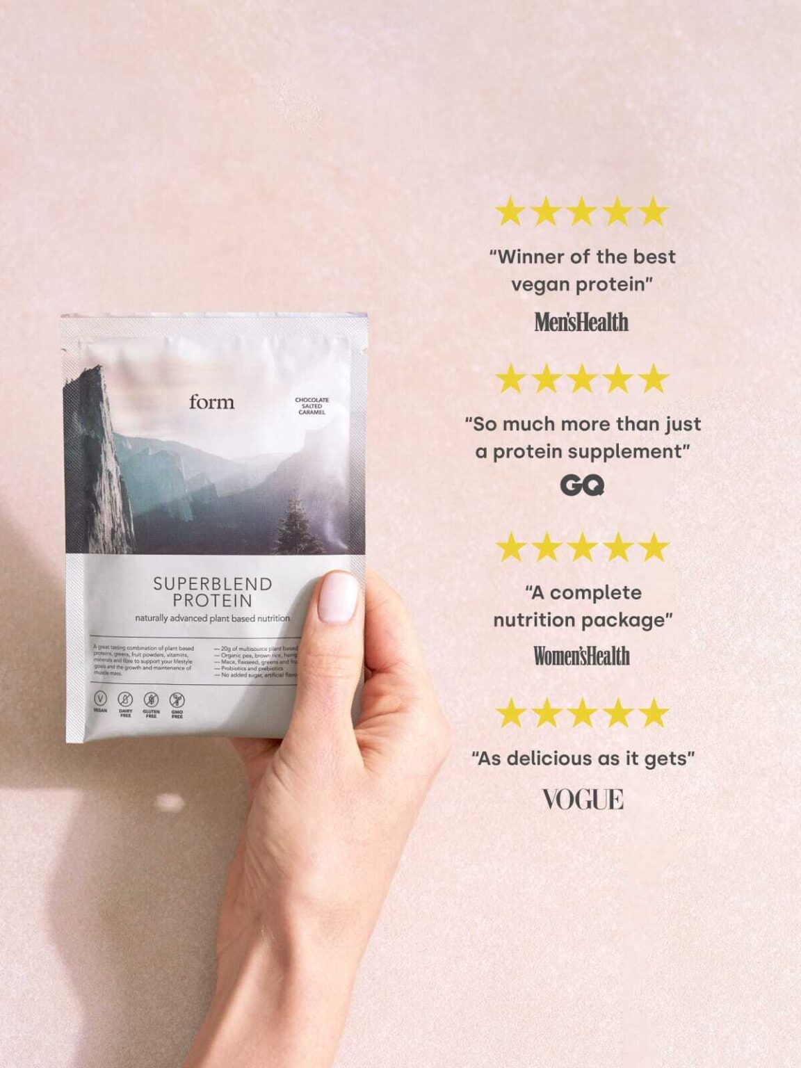 Vegan Protein Powder | Superblend Protein Single Serve Sachets | By Form®